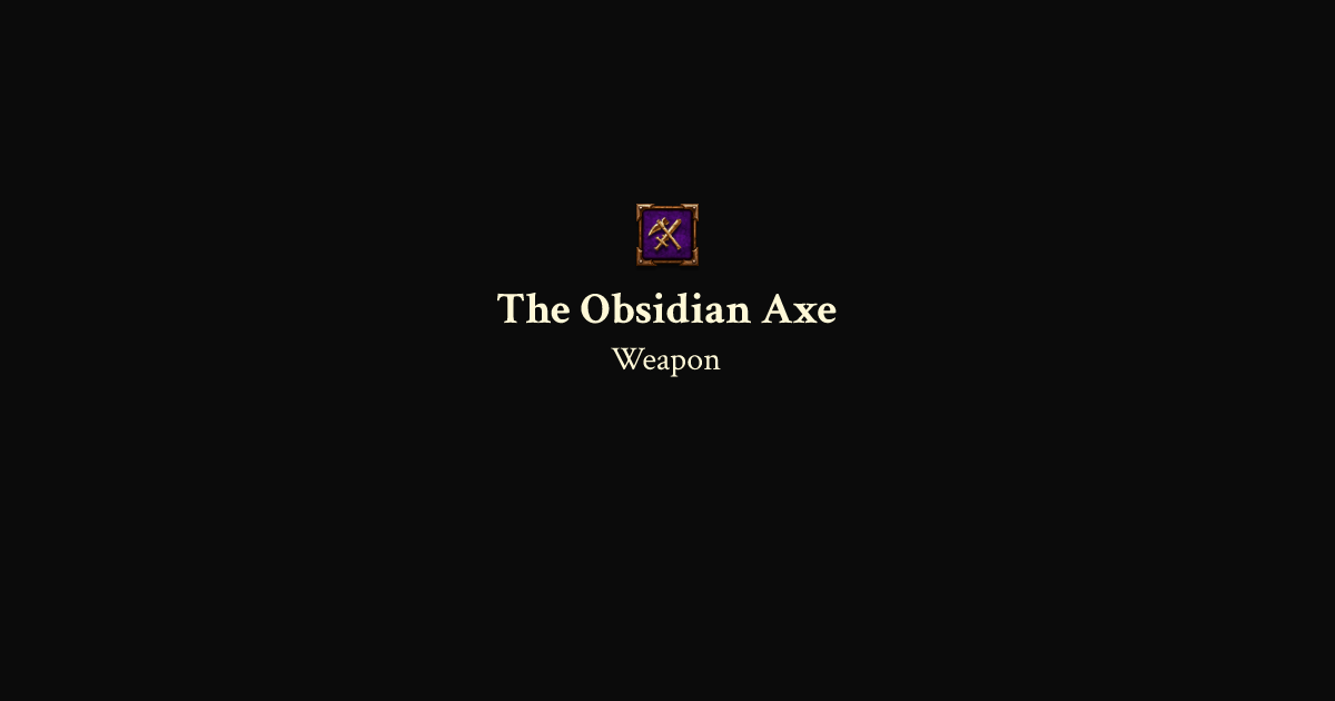 The Obsidian Axe - Total War: Warhammer III